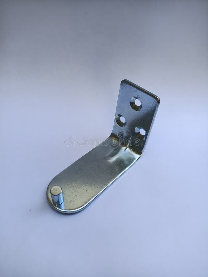 The Fire Extinguisher Hanger is Silver and Plain with a Simple System ...