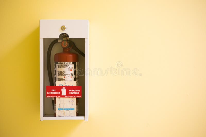 Fire Extinguisher Hanging on the Wall.. Editorial Photography - Image ...