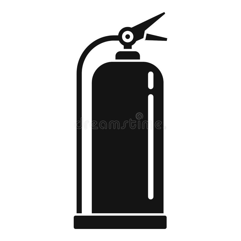 Fire Extinguisher Icon, Simple Style Stock Vector - Illustration of ...