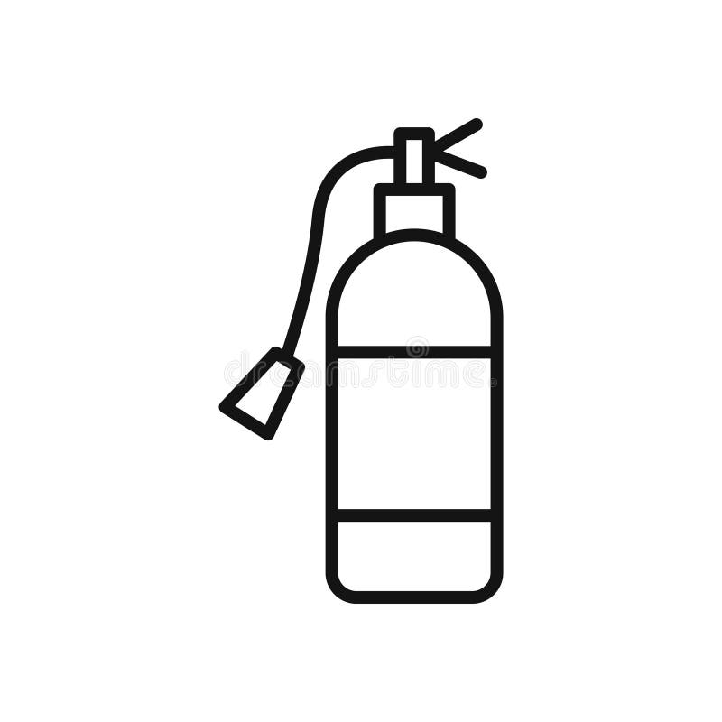 Fire Extinguisher Icon Set. Fire Safety Extinguish Vector Symbol. Fire ...