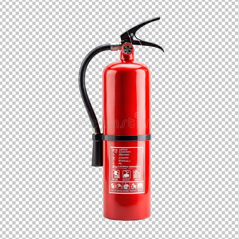 Fire Extinguisher Isolated on Transparent Background with Ultra Layer ...