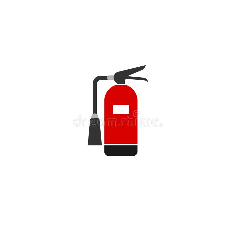 Fire Extinguisher Logo Icon Stock Vector - Illustration of ...