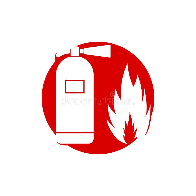 Fire Extinguisher Logo Background Stock Vector - Illustration of hazard ...