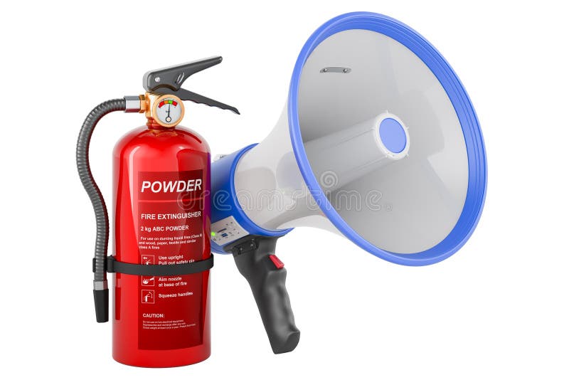 Megaphone Extinguisher Stock Illustrations – 784 Megaphone Extinguisher ...