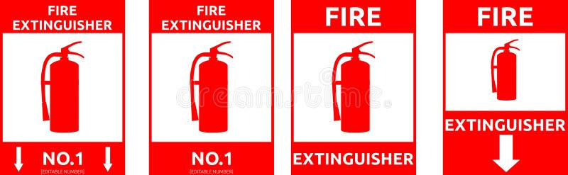 Fire Alarm Sign, Label with Hand Pulling Handle Stock Vector ...