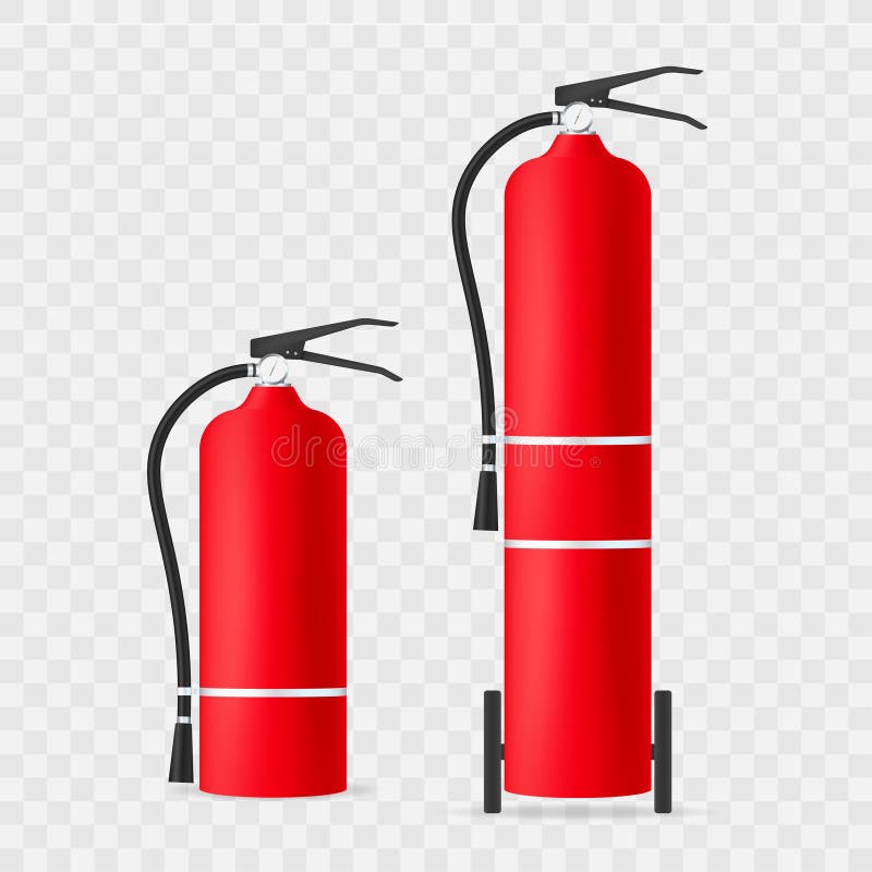 Fire Extinguisher Protection Isolated. Vector Stock Illustration Stock ...