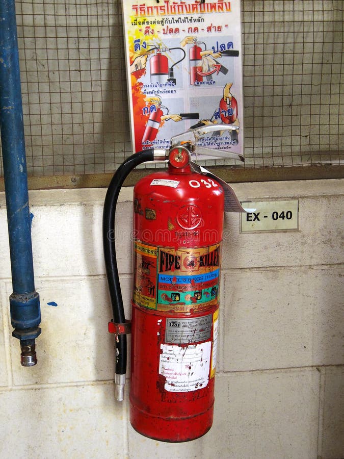 Fire Extinguisher for Fire Protection Editorial Photography - Image of ...