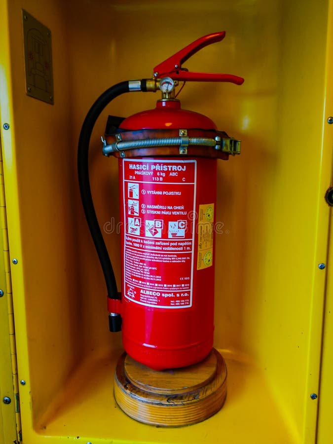 Fire Extinguisher Inside Sticker Napa Stock Photos - Free & Royalty ...
