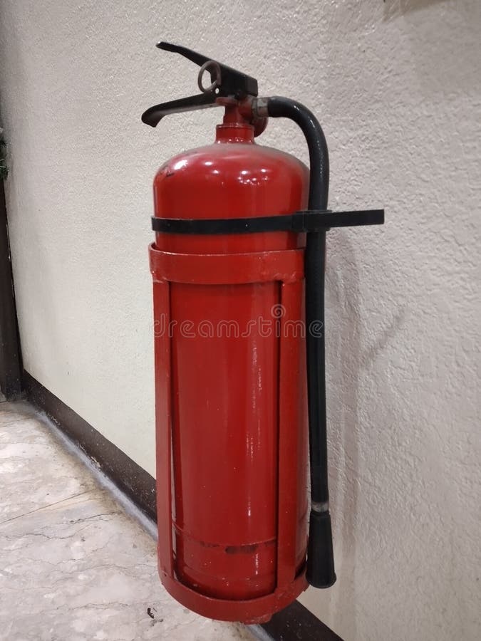 Fire Extinguisher Red Tank Stop Fire Stock Photo - Image of fire, tank ...