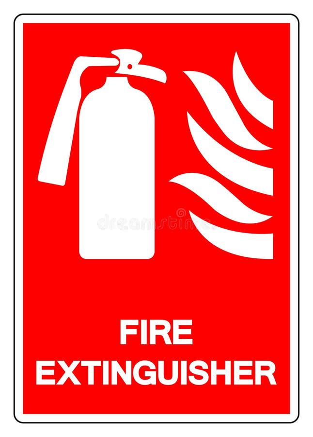 Fire Extinguisher Symbol Sign Vector Illustration Isolate On White Background Label Eps10
