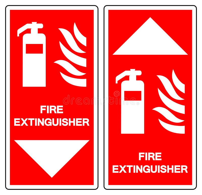 Fire Extinguisher Symbol Sign ,Vector Illustration, Isolate on White ...