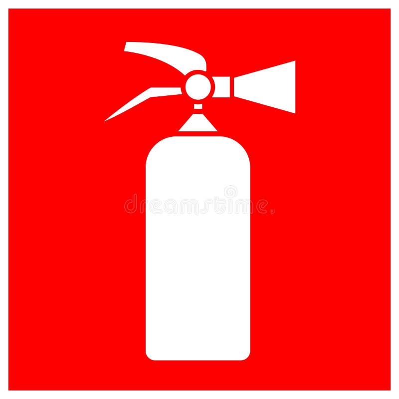 Fire Extinguisher Symbol Sign, Vector Illustration, Isolate on White ...