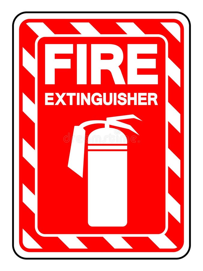 Fire Extinguisher Symbol Sign, Vector Illustration, Isolate on White ...