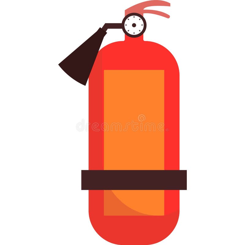 Fire Extinguisher Vector Icon Isolated on White Stock Vector ...