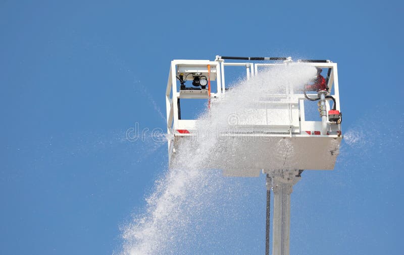 Fire Extinguishing System on Aerial Platform Remote Control Stock Image ...