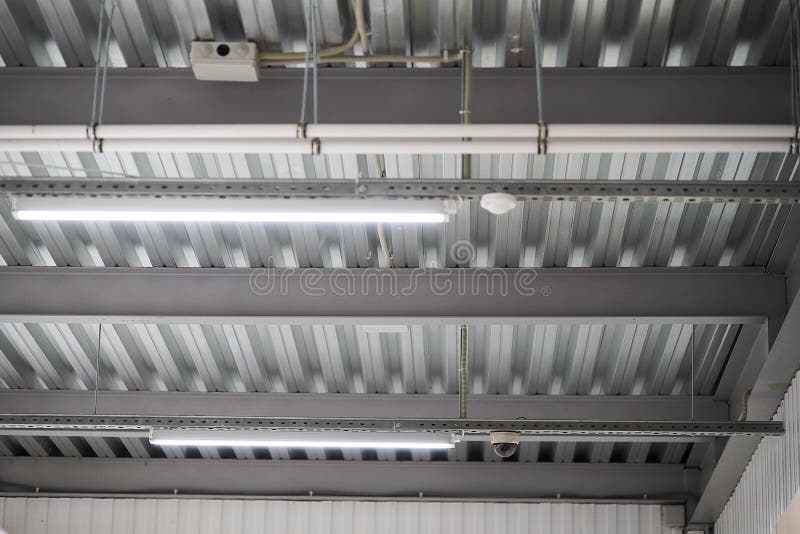 Fire Extinguishing System on the Ceiling Stock Photo - Image of ...