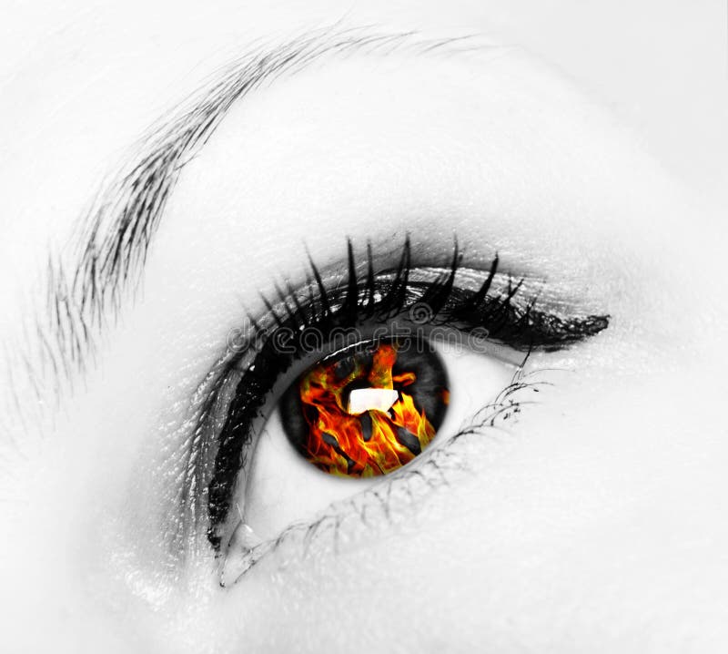 Fire eye stock photo. Image of bright, clear, close, human - 14852224