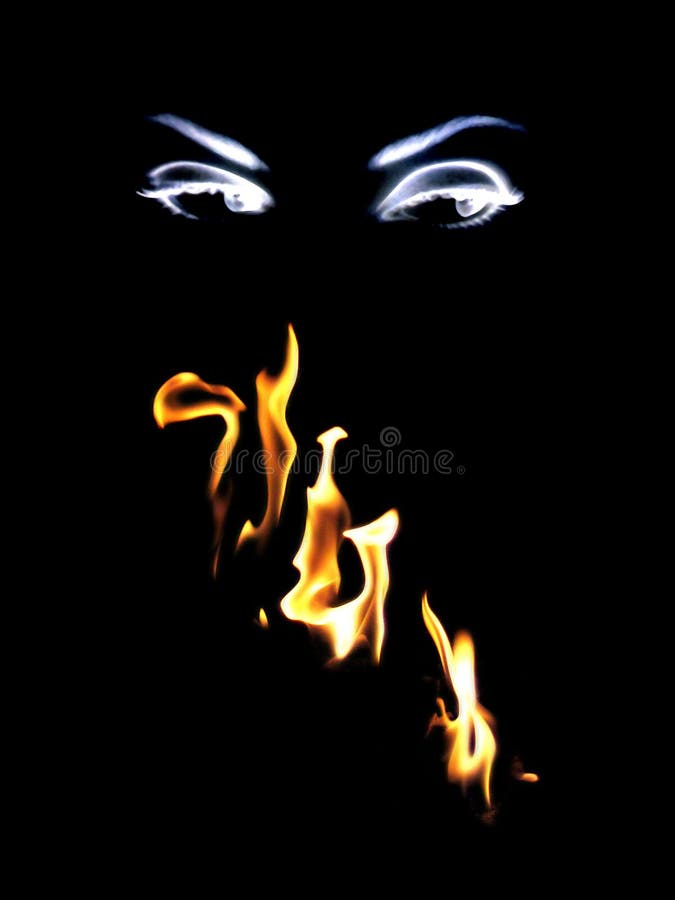Fire & eyes stock illustration. Illustration of ignition - 1122188