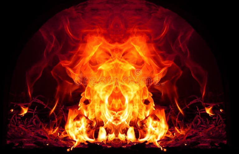 Fire face stock image. Image of fire, smoke, burning, emergency - 2261741