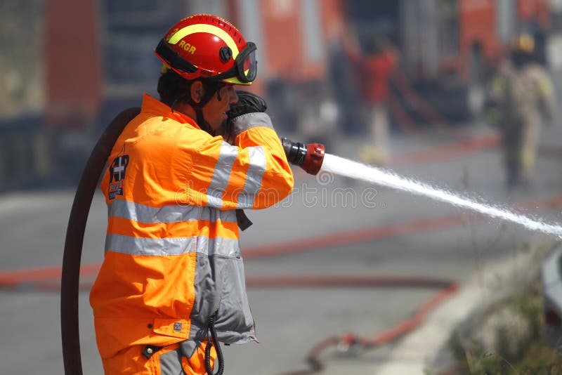 Fire fighter editorial stock image. Image of fighter - 29483964