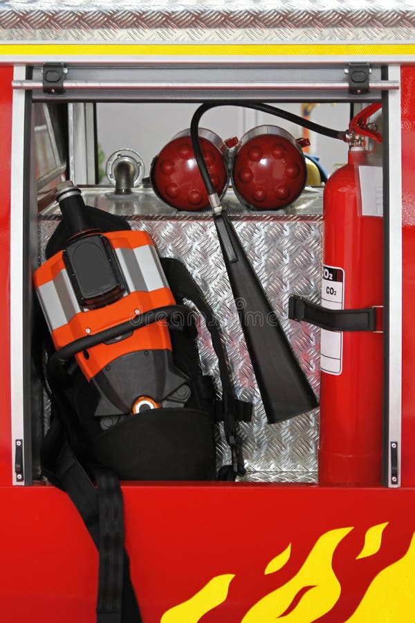 Fire fighter equipment stock image. Image of truck, equipment - 18972935