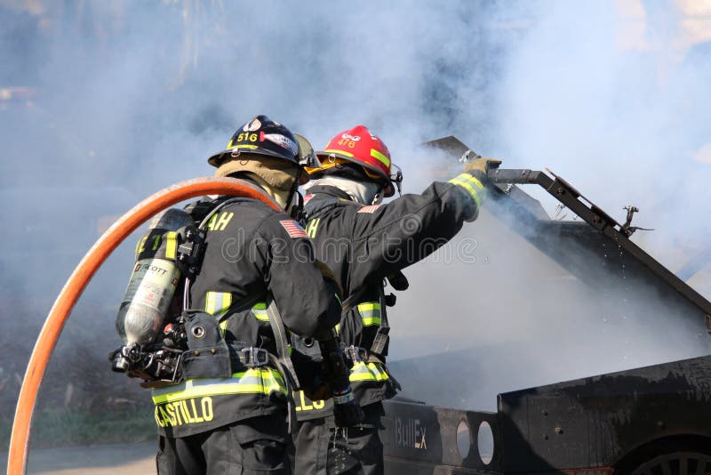 Fire fighter editorial photo. Image of fire, people, emergency - 53753716