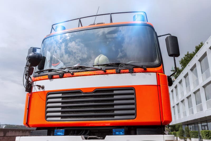 Fire fighter truck stock photo. Image of modern, light - 98434266