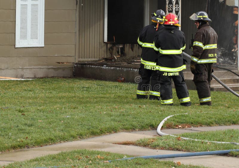 Fire Fighters Plan Next Steps Editorial Photo - Image of fighting, home ...