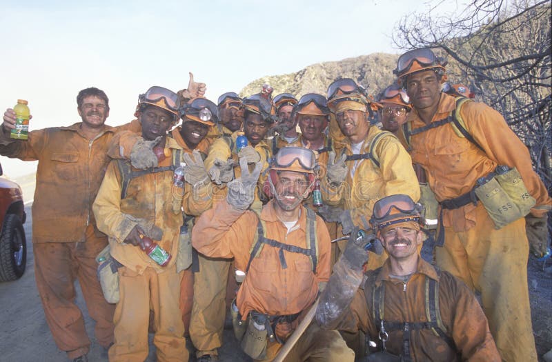 Fire fighting crew editorial image. Image of department - 26272735