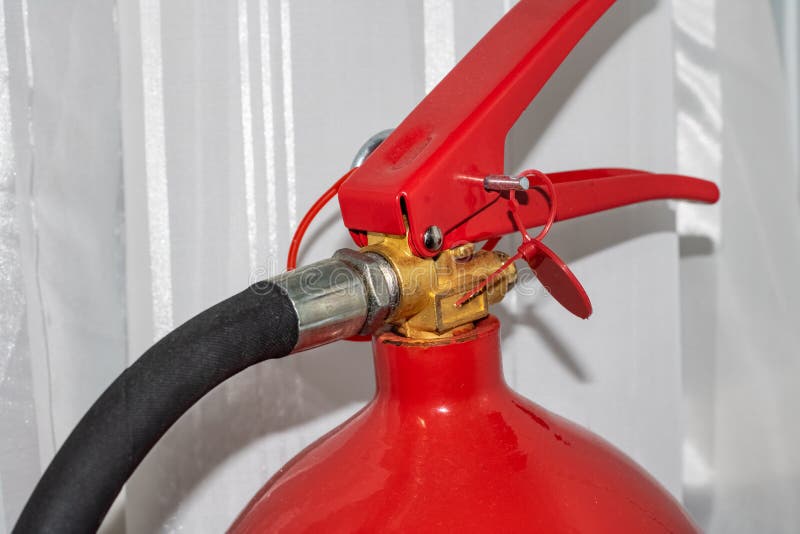 Fire Fighting Cylinder Close Up, Security Concept Stock Image - Image ...