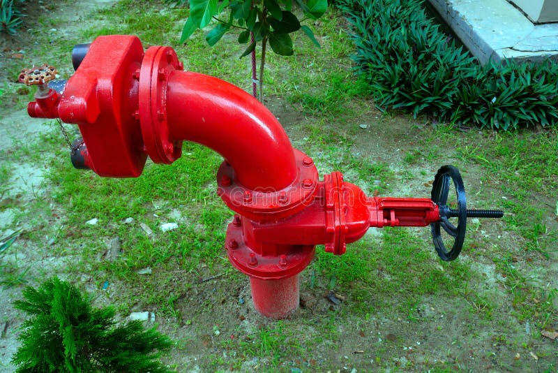 Fire Fighting Equipment Details Close-up Stock Image - Image of pump, background: 403971747