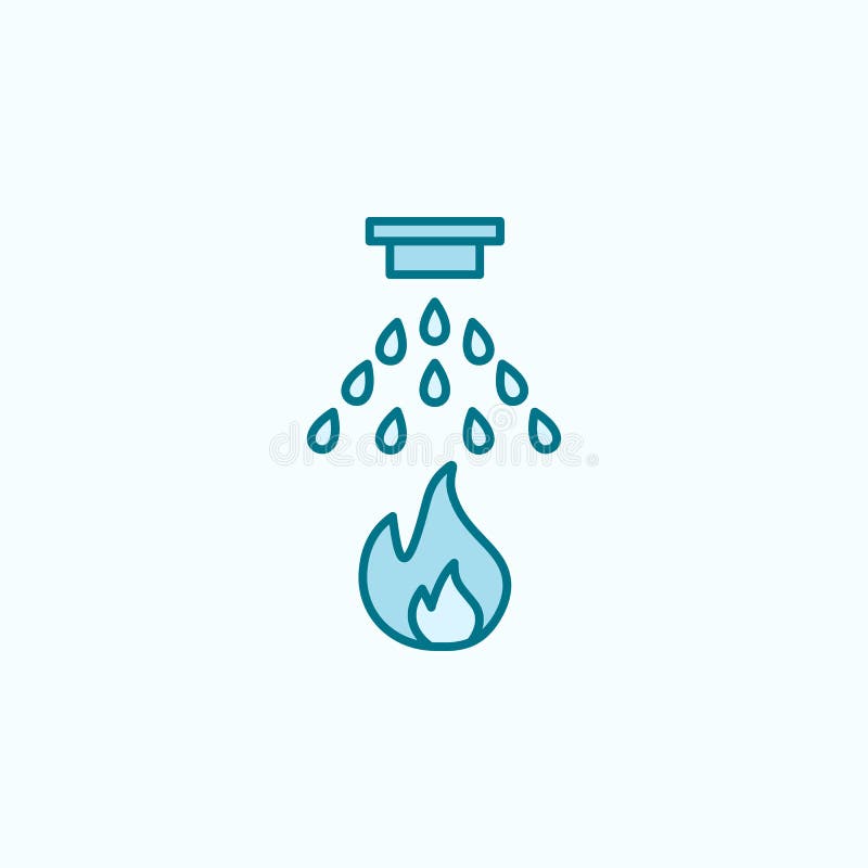 Fire-fighting System Icon. Element of Drip Watering Icon for Mobile ...