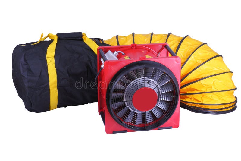 Fire Fighting Ventilation Fan Stock Image - Image of firefighting ...