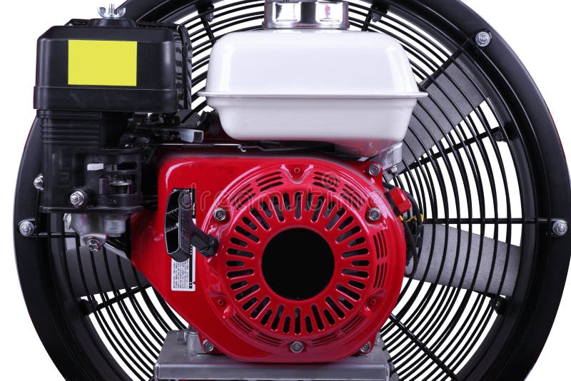 Fire Fighting Ventilation Fan Stock Photo - Image of black, transport ...