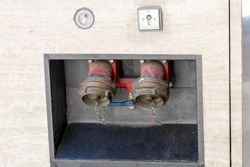 Fire Fighting Water Connection Stock Image - Image of fire, connection ...