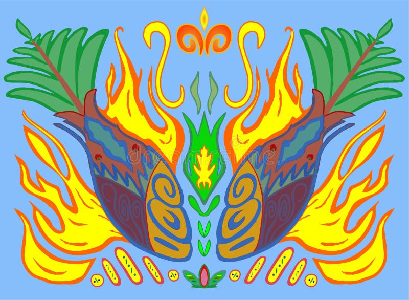 Fire Fins Fish Animation stock photo. Illustration of daun - 66594340