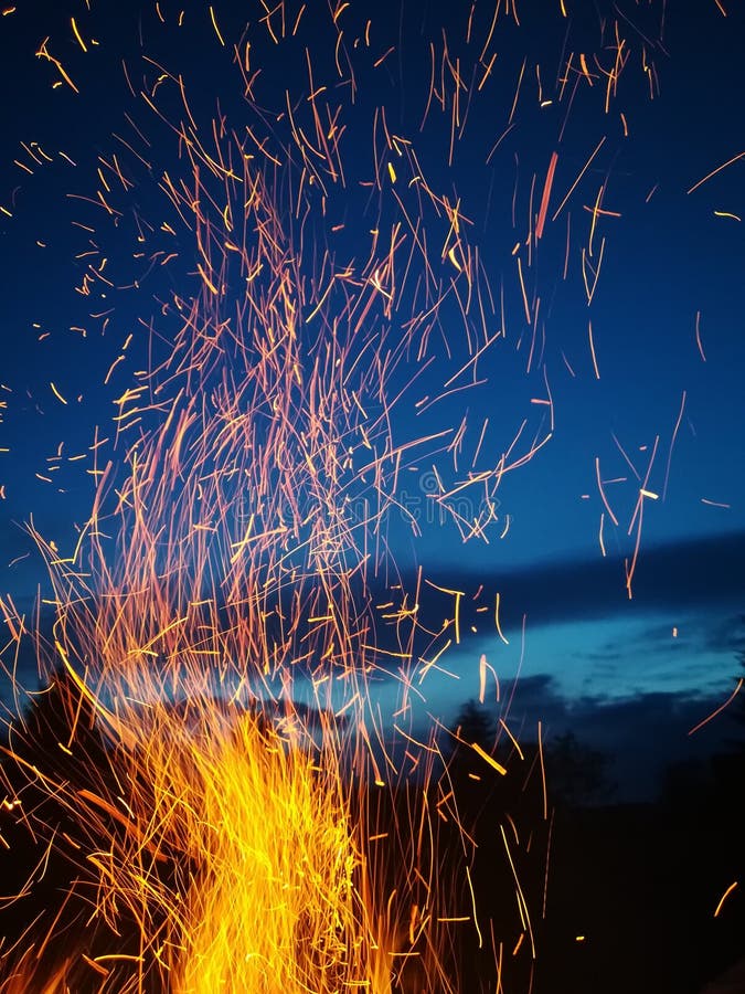 Fire fireflies stock photo. Image of faordf, branch, reflection - 92081102