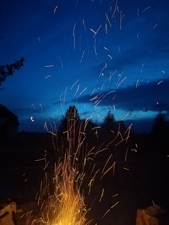 Fire fireflies stock image. Image of legendary, nature - 92081135