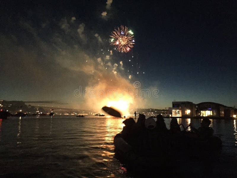On fire stock image. Image of fireworks, fire, water - 95776863
