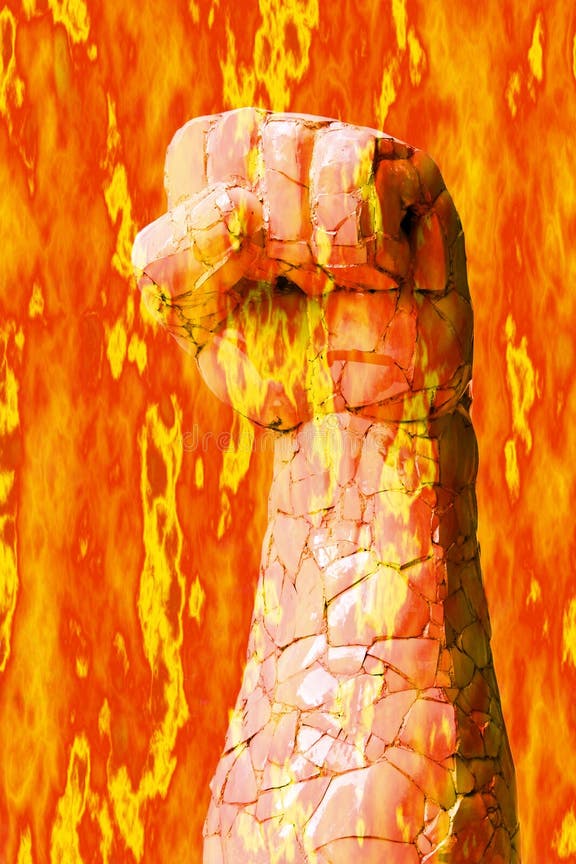 Fire fist stock photo. Image of male, esteem, fist, belief - 600928