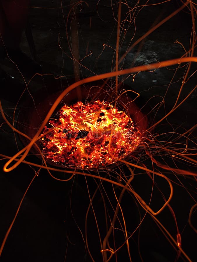 Fire flakes stock photo. Image of pattern, line, light - 235645226