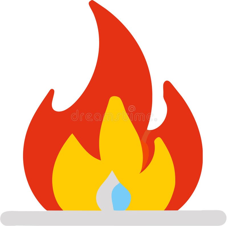 Vectorial image of a fire stock vector. Illustration of extintion ...