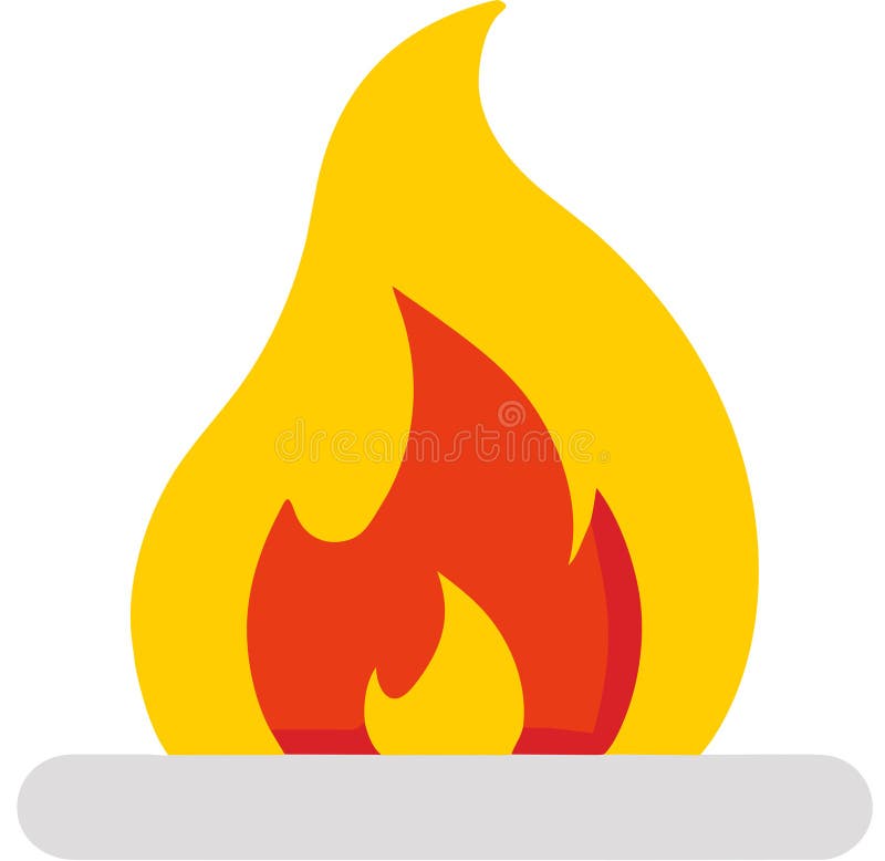 Vectorial image of a fire stock illustration. Illustration of campfire ...