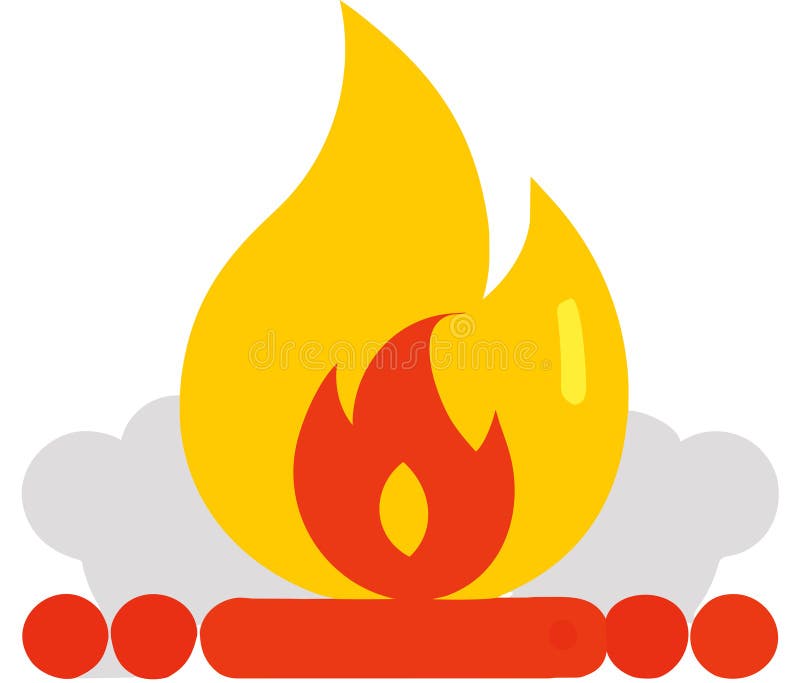 Vectorial image of a fire stock vector. Illustration of icon - 291717158