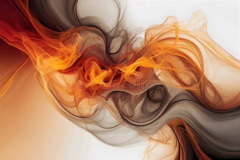 Fire Flame Abstract with an Isolated Background Stock Illustration ...