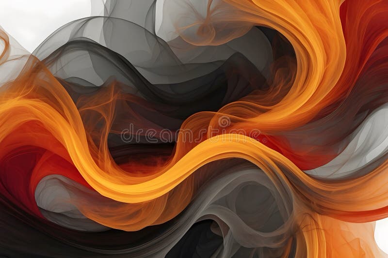 Fire Flame Abstract with an Isolated Background Stock Illustration ...