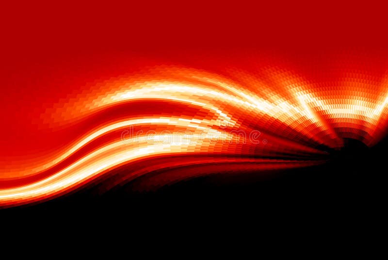 Fire Flame. Abstract Vector Wave Background Stock Vector - Illustration ...