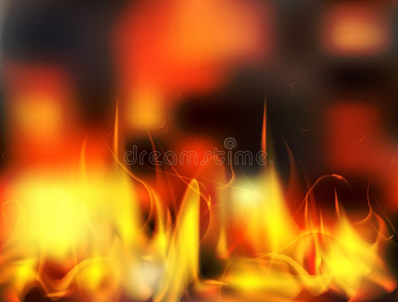 Fire flame background stock vector. Illustration of fireplace - 60212358