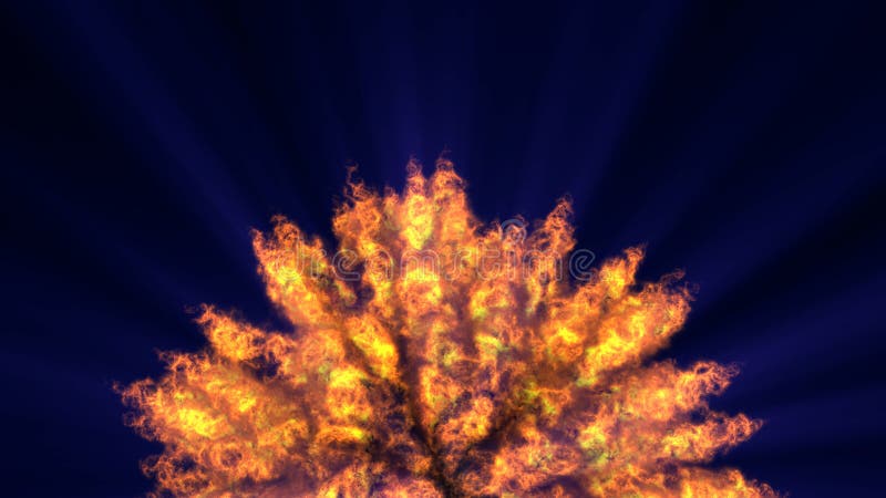 Fire Flame Ball Explosion in Space, Illustration Stock Illustration ...