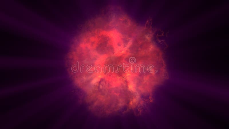 Fire Flame Ball Explosion in Space, Illustration Stock Illustration ...